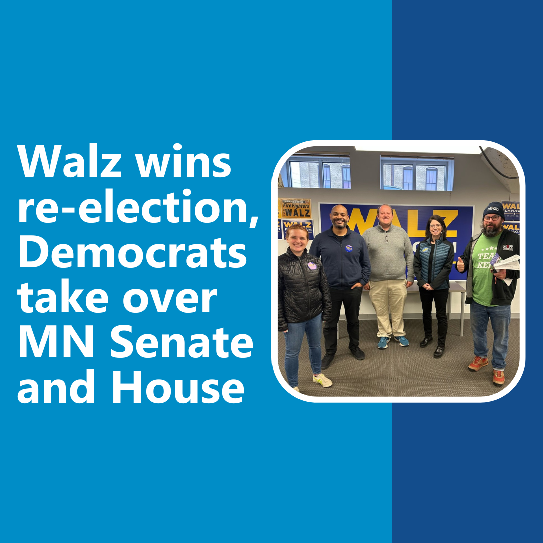 Walz win re-election, democrats take of mn sent and house | Minnesota ...
