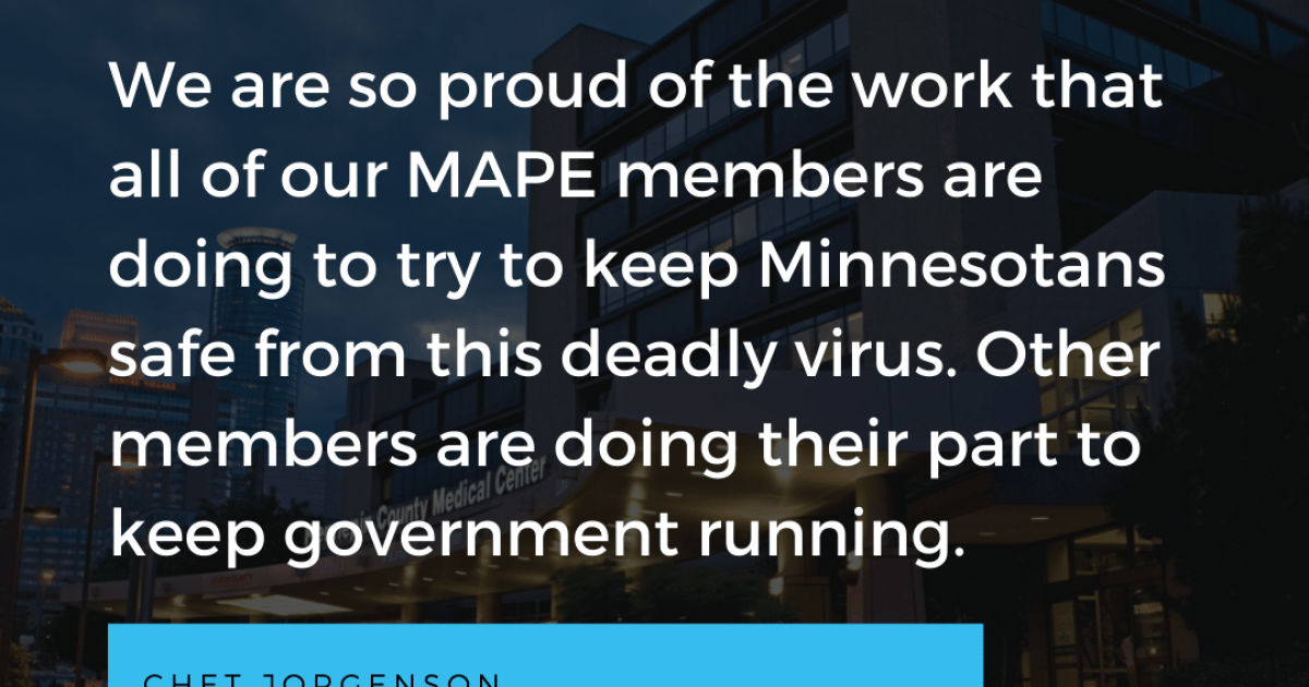 MAPE members on the frontlines battling COVID-19 | Minnesota ...