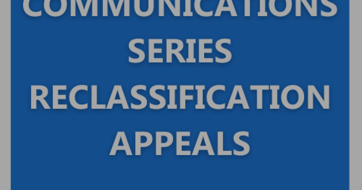 Communications series reclassification appeals | Minnesota Association ...