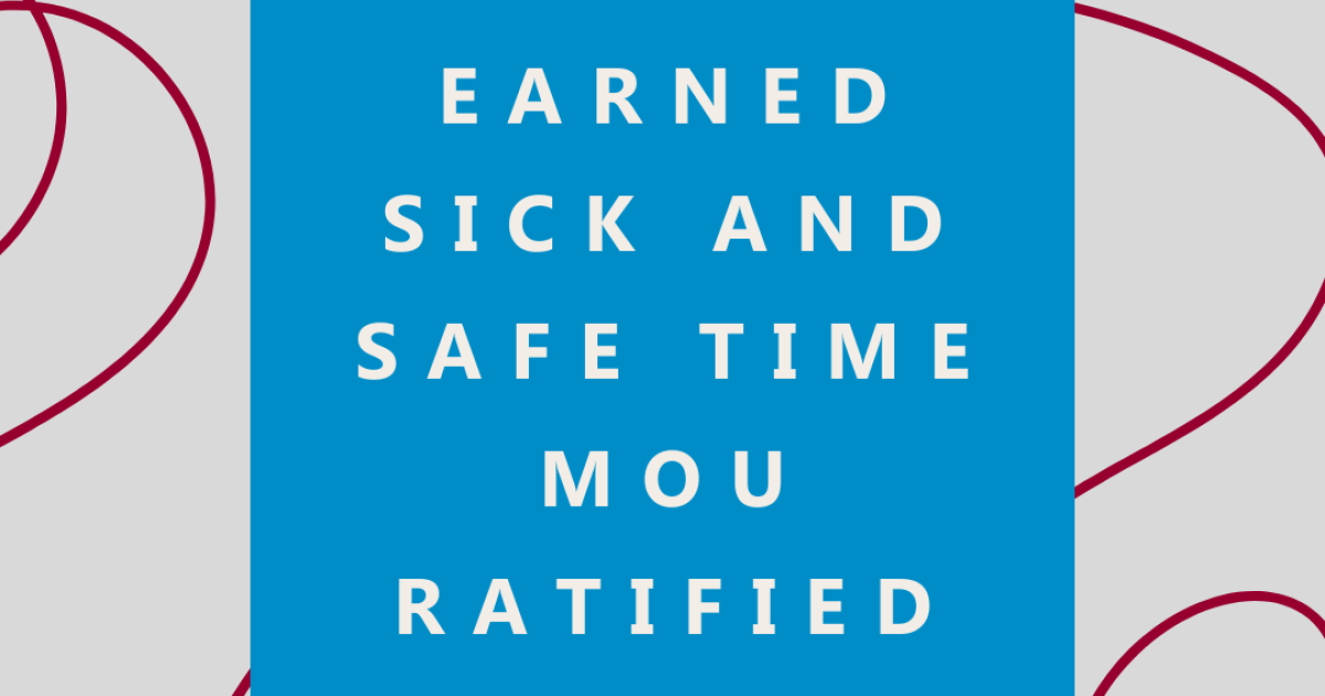 Earned Sick and Safe Time MOU ratified | Minnesota Association of ...