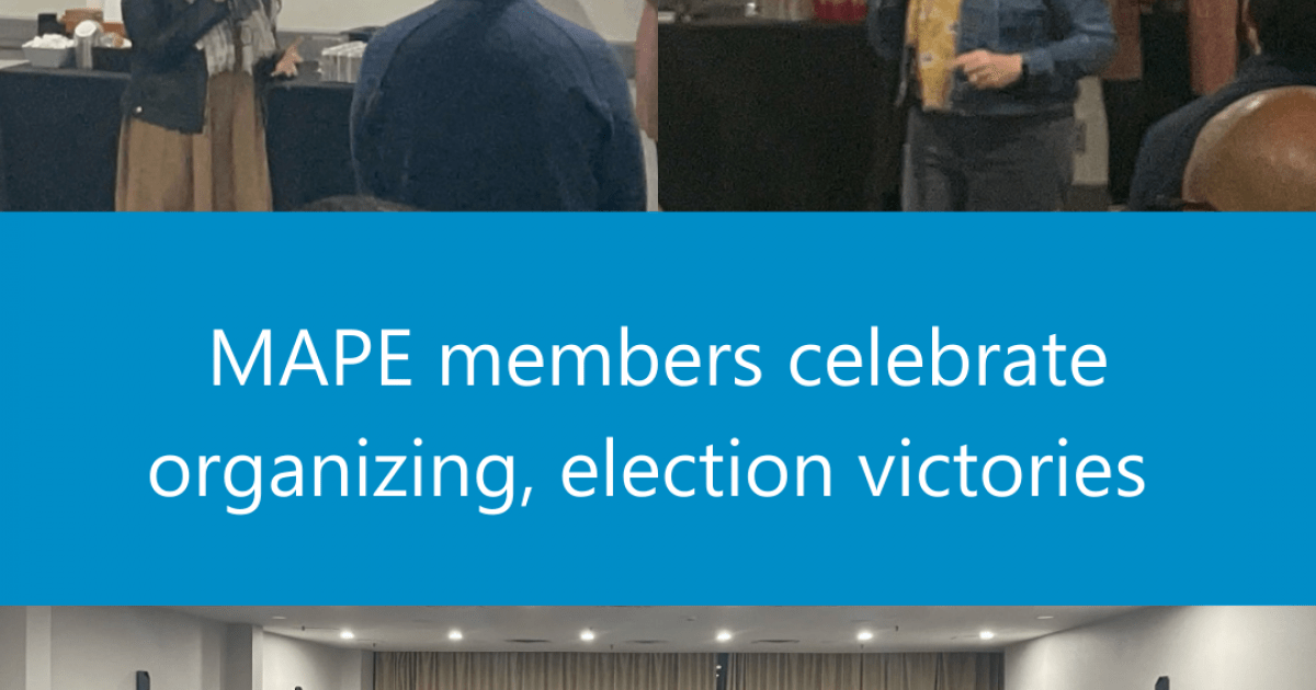MAPE members celebrate organizing, election victories | Minnesota ...