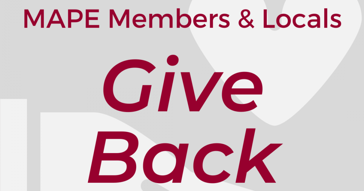 MAPE members, locals give back in big ways | Minnesota Association of ...