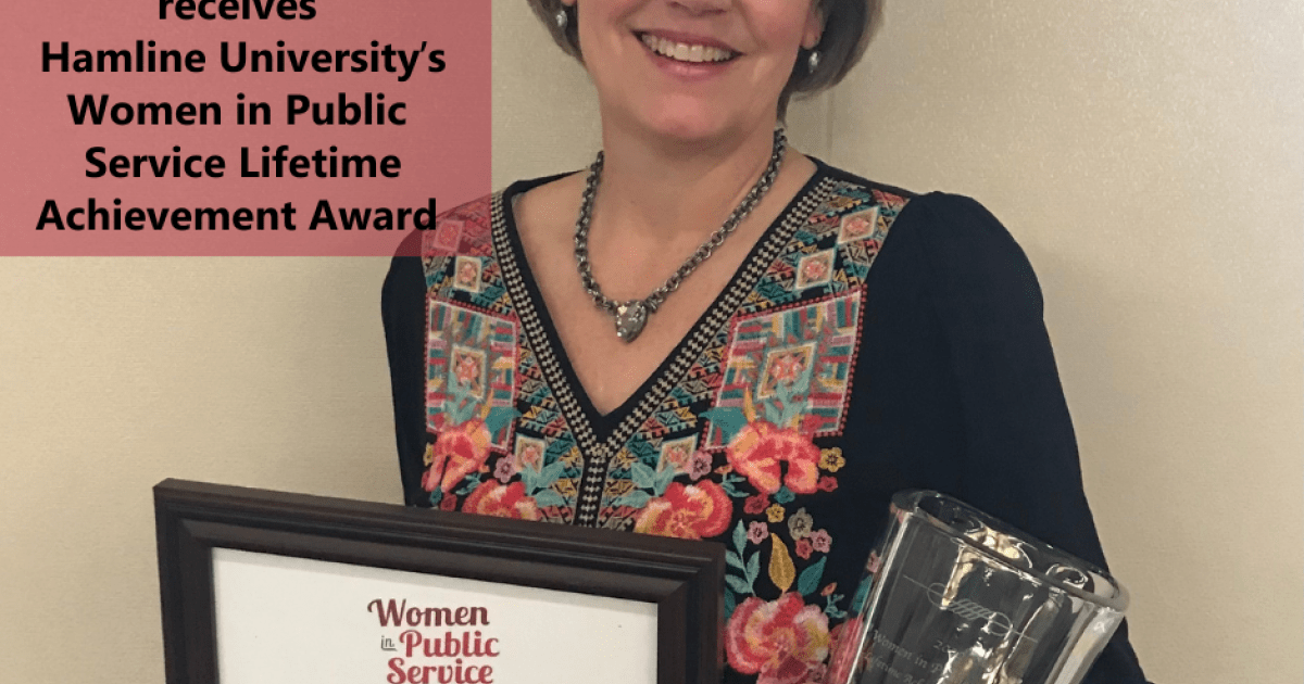 MAPE Member receives Hamline University’s Women in Public Service ...